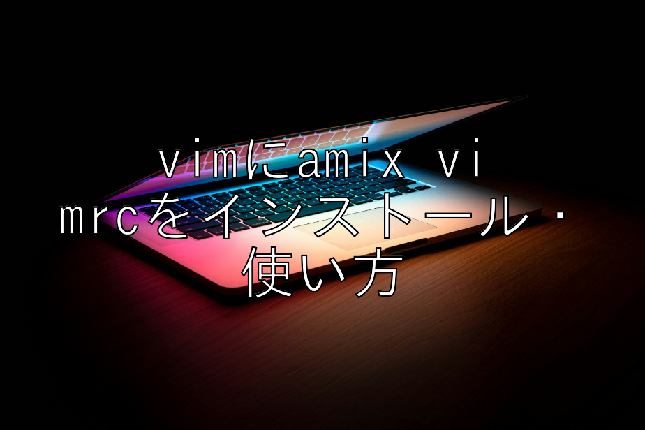 vimにamix vimrcをインストール・使い方